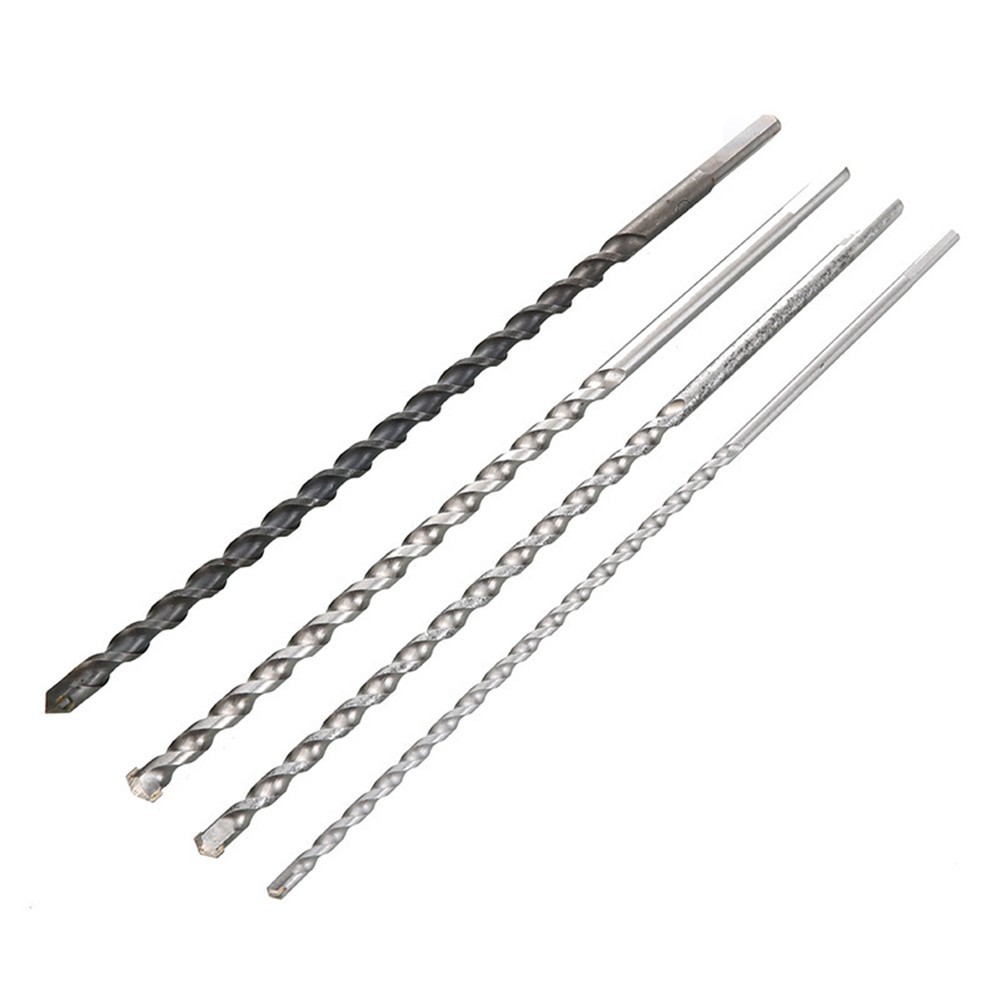 [Carbest1] 300mm Long Masonry Concrete Drill Bit Triangle Shank 6 8 10 ...