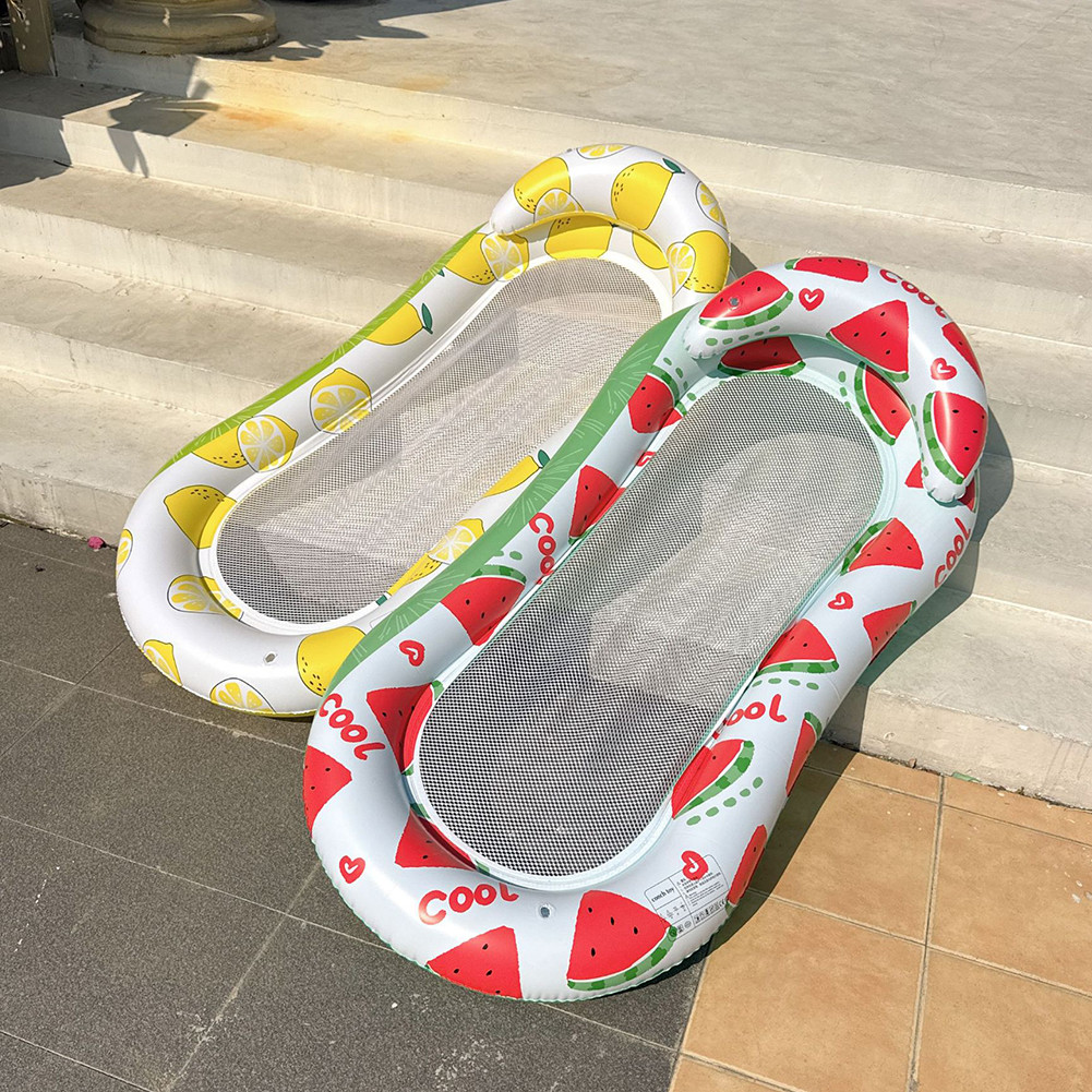 Inflatable Pool Float Swimming Pool Mattresses with Backrest Beach ...