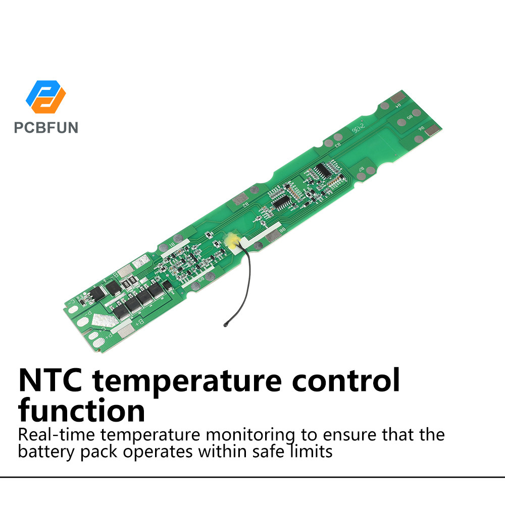 Pcbfun 10S 36V 15A Lithium Battery Protection Board with NTC ...