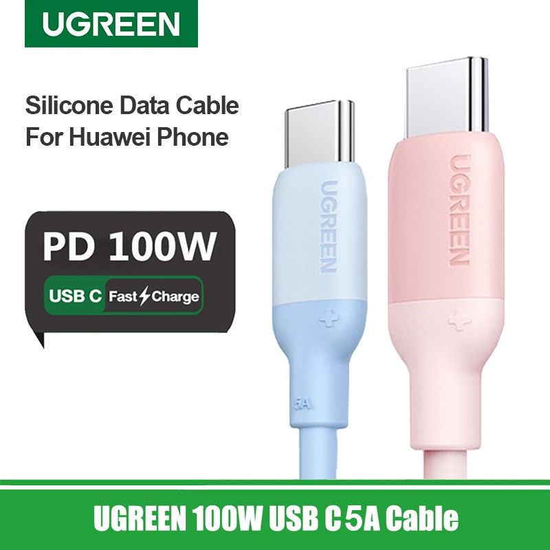 UGREEN PD100W USB C To Usb C Silicone Data Cable 5A Fast Charging ...