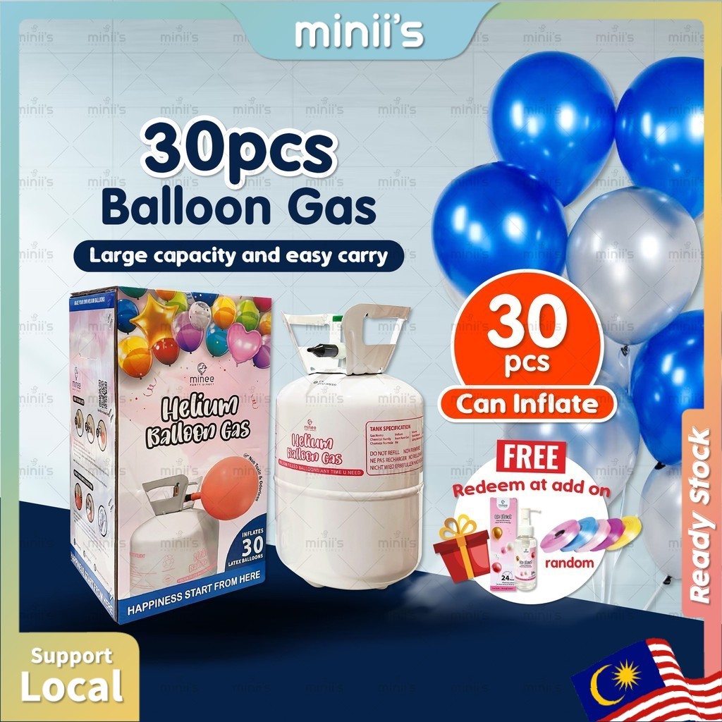 MINIIS PARTY 30pcs Helium Balloon Gas Helium For Balloon Helium Gas Balloon Belon Helium Gas ...