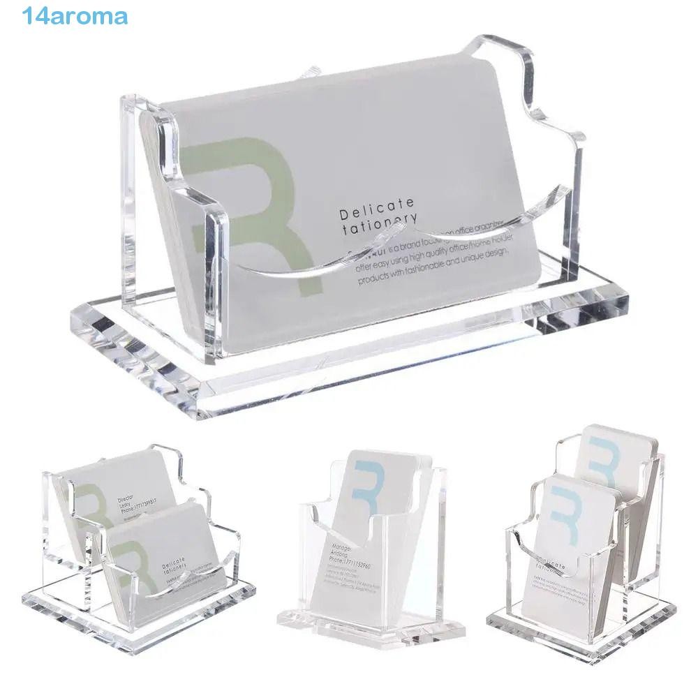 AROMA Name Card Display Stand, Multiple Large Capacity Acrylic Business ...
