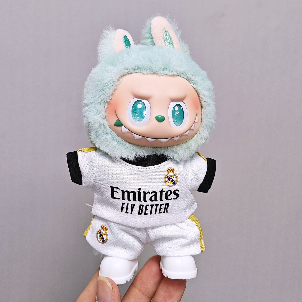 15cm 17cm Labubu Clothes Cristiano Ronaldo Messi jersey set For labubu ...