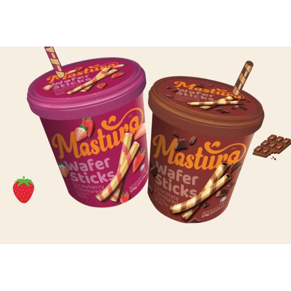 Biskut Julie's Mastura Wafer Sticks wafer Strawberry/Chocolate 370g ...