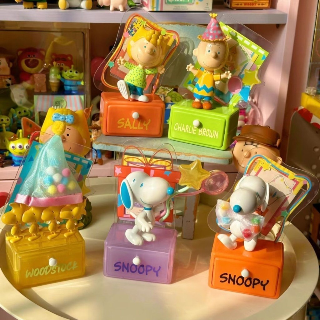 Genuine Goods Snoopy Party Theme Blind Box New Year Gift Cute Birthday ...