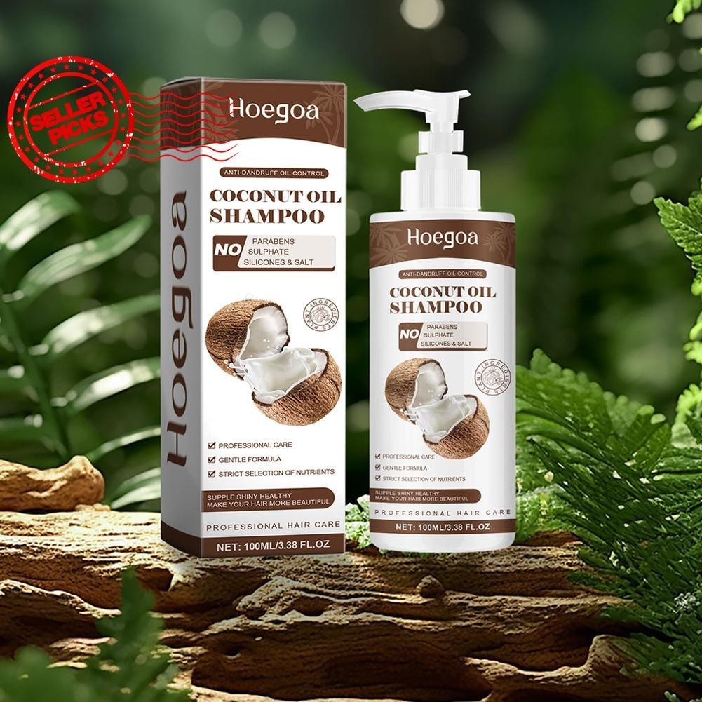 Hoegoa Coconut Oil Shampoo Cleanse Scalp Nourish Hair Shampoo ...