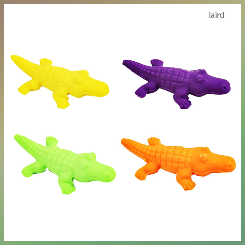 Pencil Erasers for Kids Crocodile Figure Fun Stationary Cartoon Novelty ...