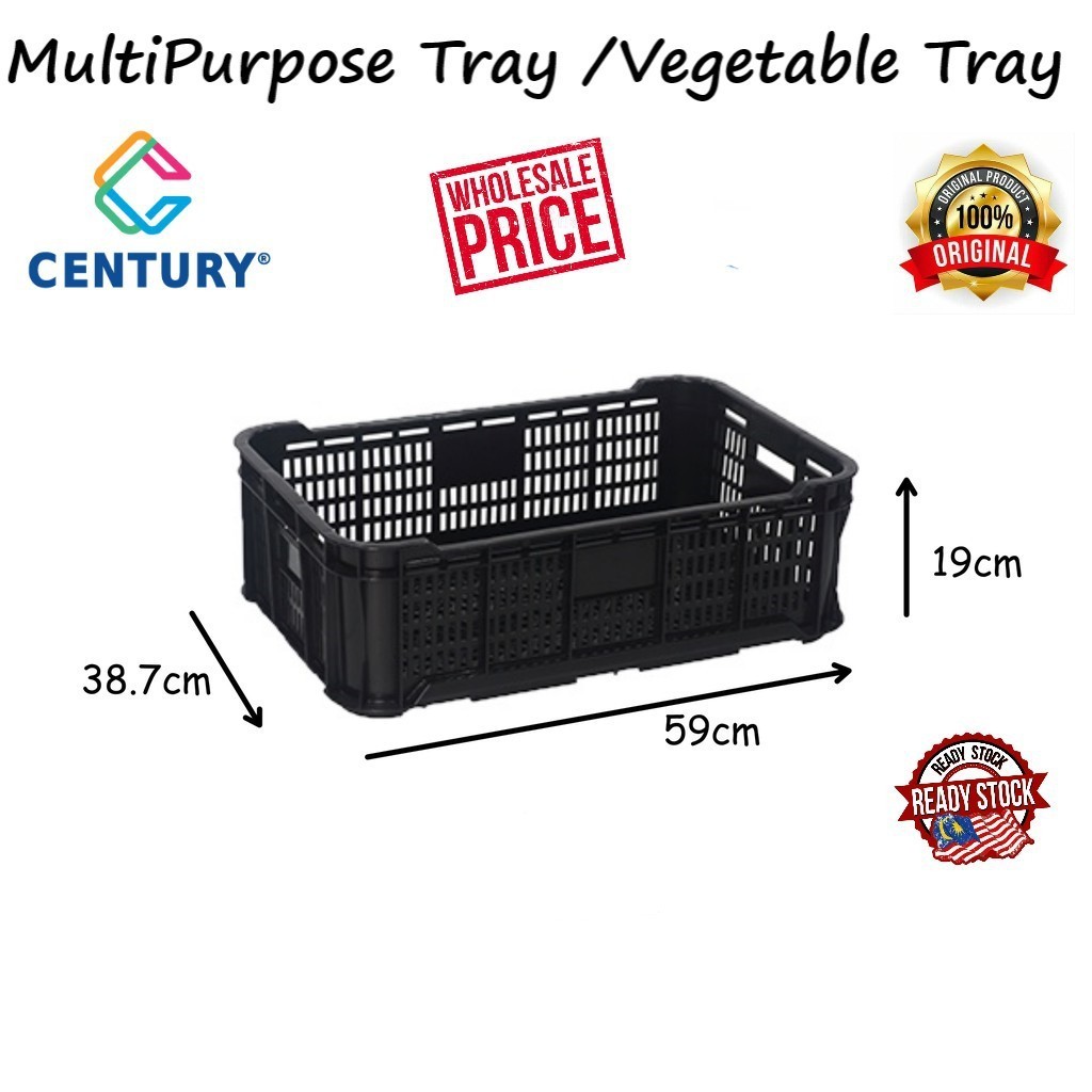 Century Black Basket Tray / MultiPurpose Tray / Vegetable Tray / Basket ...