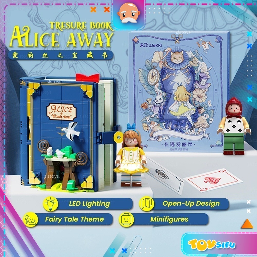 Viggi x Sembo Block Treasure Book Series Alice Away Wonderland ...