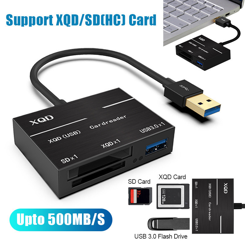 All-in-One XQD SD Card Reader 500MB/s High Speed XQD2.0 USB3.0 HUB ...