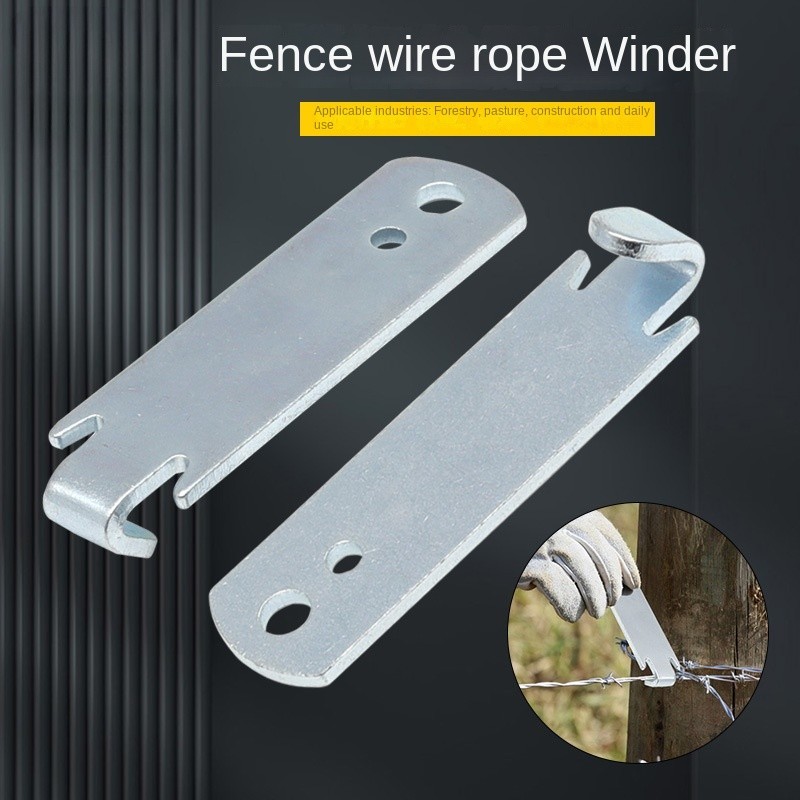 The wire twister T-post clamp, 2Pcs, is used for the installation of ...