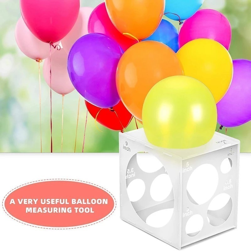 Balloon Sizer Box Measuring Box 11 Hole Position Balloon Measurer Birthday Party Needs Balloons ...
