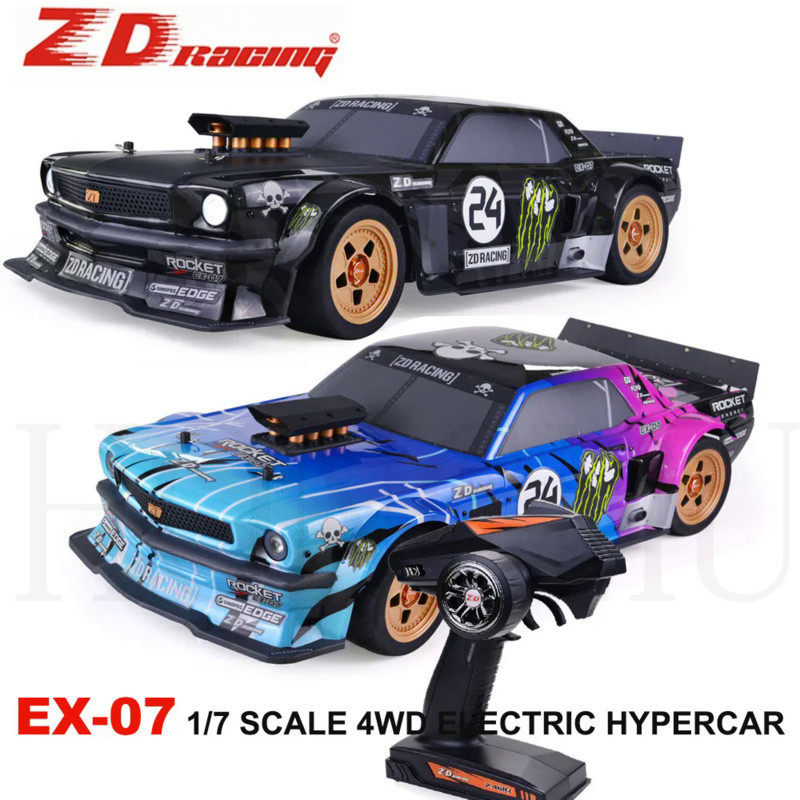 ZD Racing EX07 1/7 SCALE 4WD RC berkelajuan tinggi profesional Flat sukan kereta elektrik ...