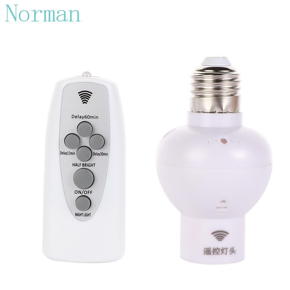 NORMAN Lamp Holder With Timer Wireless Bulb LED Remote Control | Shopee ...