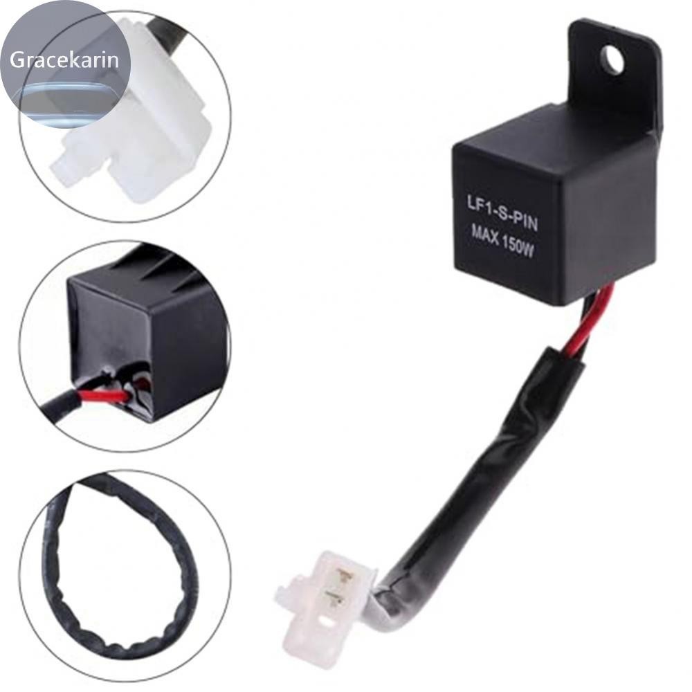 2-Pin 12V Electronic LED Flasher Relay Fix Motorcycle Turn Signal ...