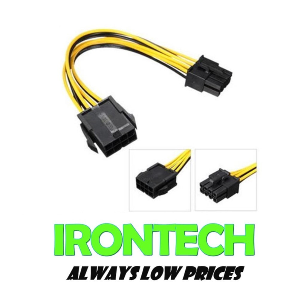 8 Pin 8Pin Power Male to Female Extension Extender Cable Graphic Card ...