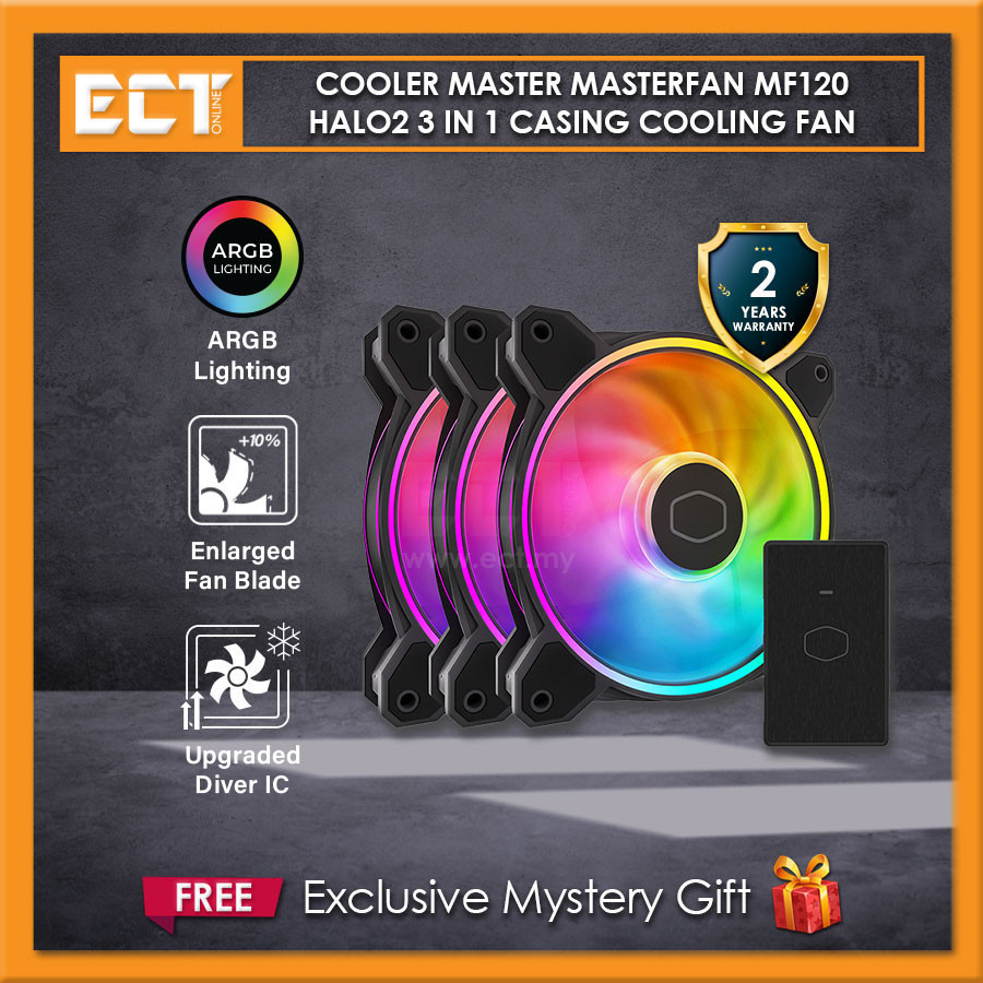 Cooler Master MasterFan MF120 Halo2 3 In 1 Casing Cooling Fan | Shopee ...