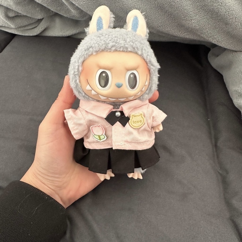 15cm Baby Clothes labubu Thai School Uniform jk System labubu Vinyl ...