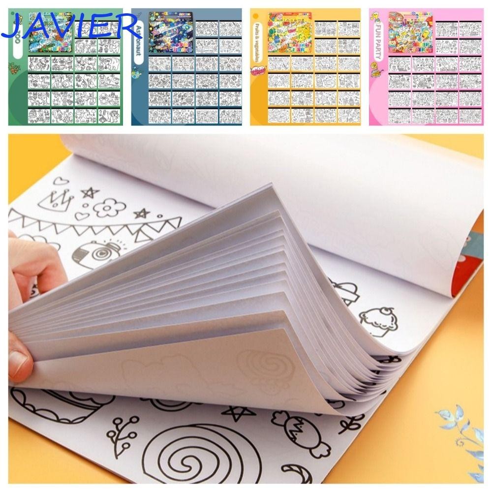 JAVIER Color Filling Toy, Portable Animal Children Coloring Activity ...