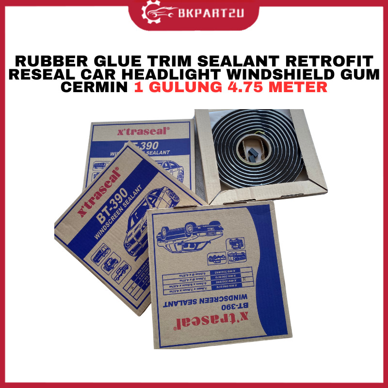 RUBBER GLUE TRIM SEALANT RETROFIT RESEAL FOR CAR HEADLIGHT WINDSHIELD ...