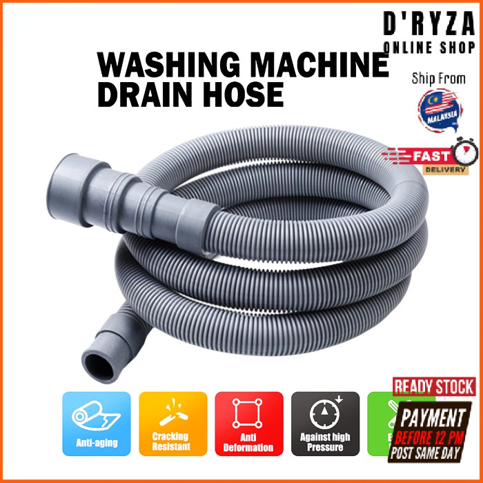 Washing Machine Dishwasher Drain Hose Outlet Water Pipe 2m 4m/Paip ...