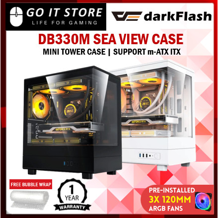 Darkflash DB330M 270 Degree Panoramic mATX ITX Sea View Pc Case Chasis ...