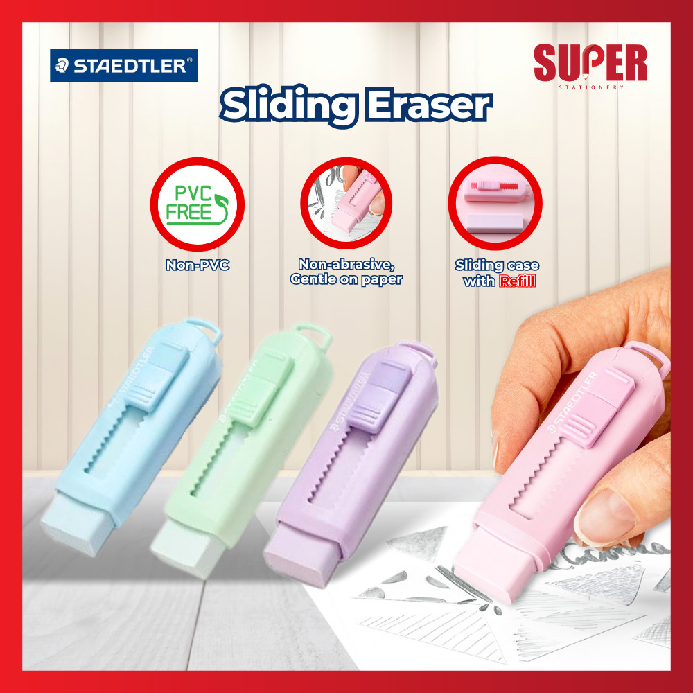 [Super Stationery] Staedtler Pemadam Boleh Tarik 525 | Retractable ...
