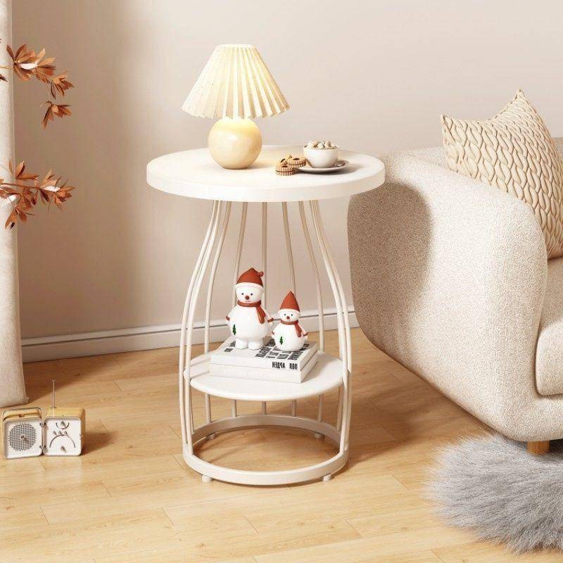 Cream Side Table Simple Modern Coffee Table Bedside Table Sofa Side ...