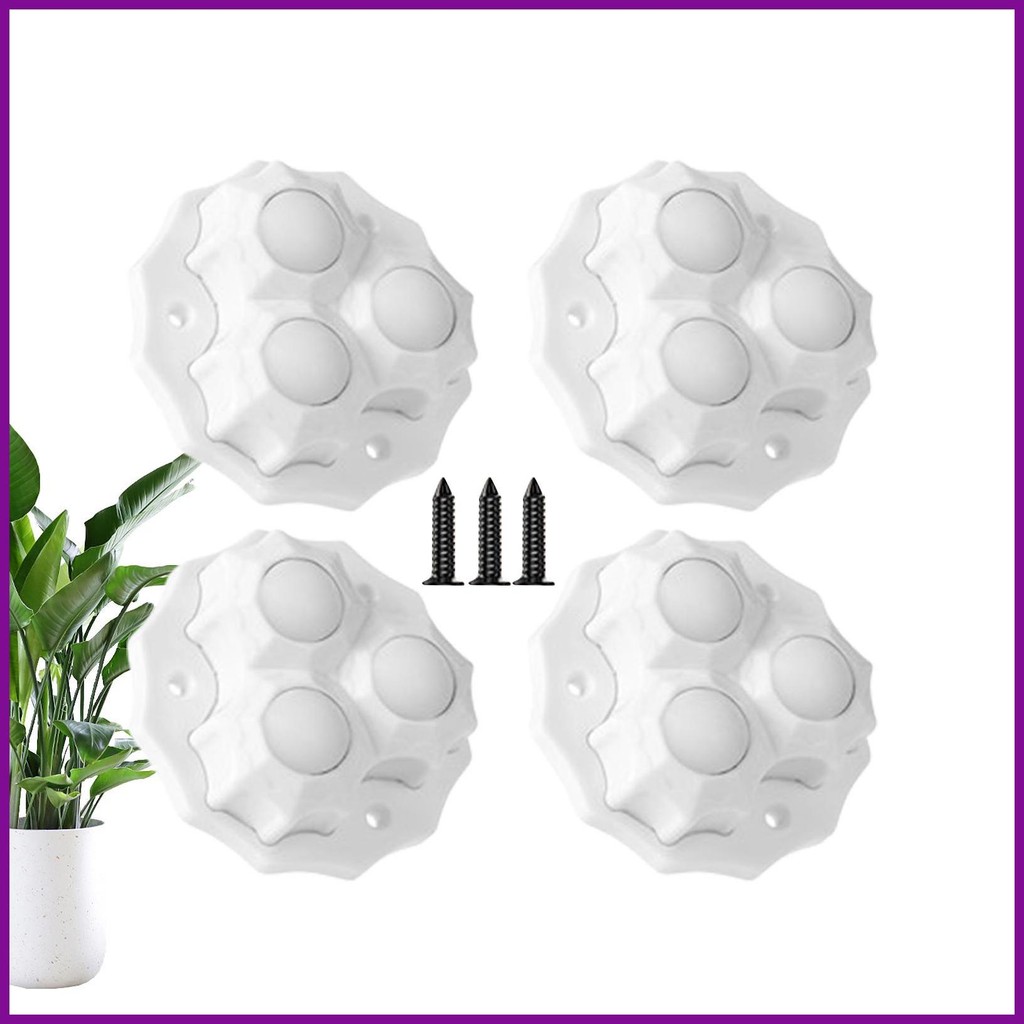 Adhesive Mini Caster Wheels Appliance Wheels 4 PCS Mini Swivel Wheels ...