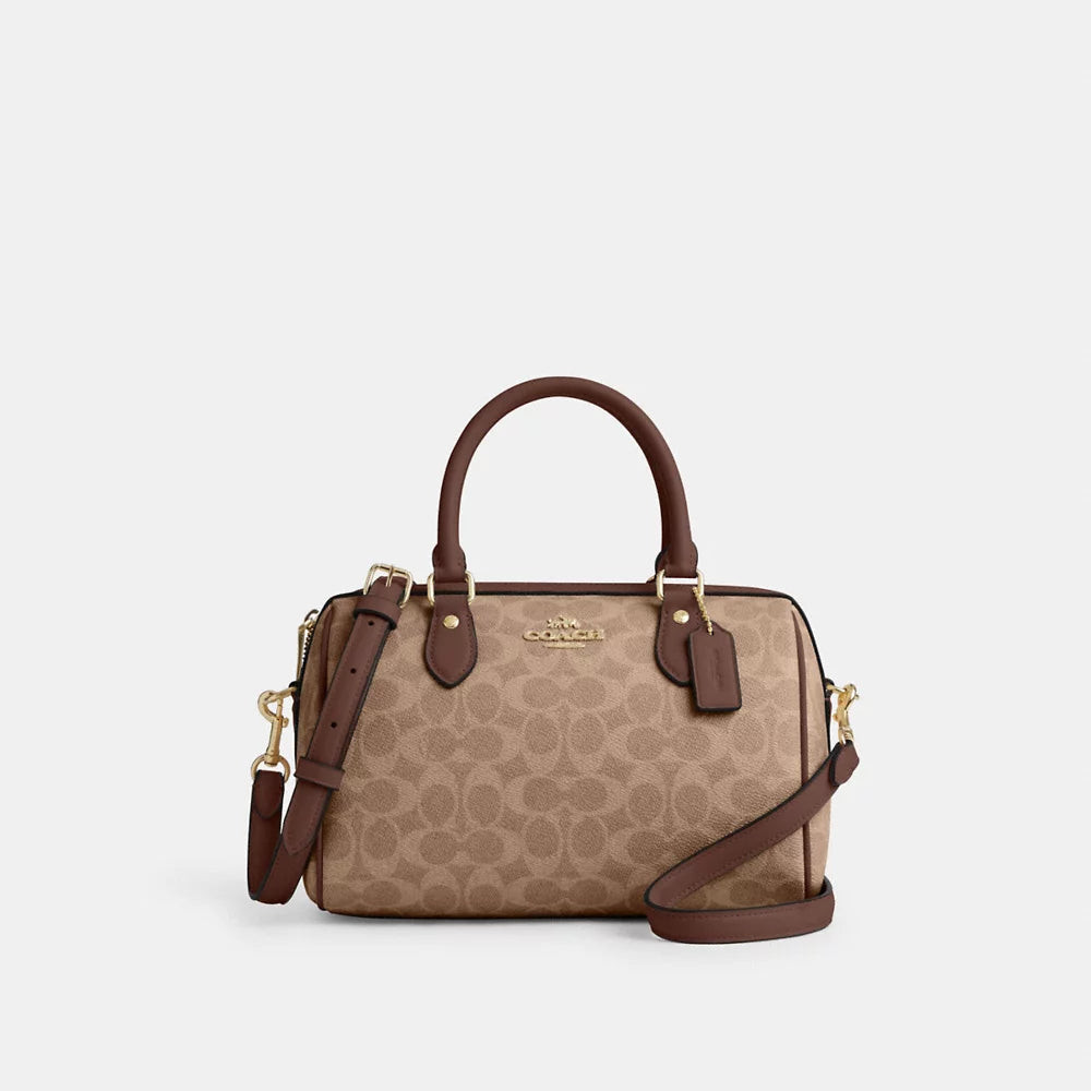[INCOMING ETA 30 DAYS] Rowan Satchel Bag In Signature Canvas In Tan ...