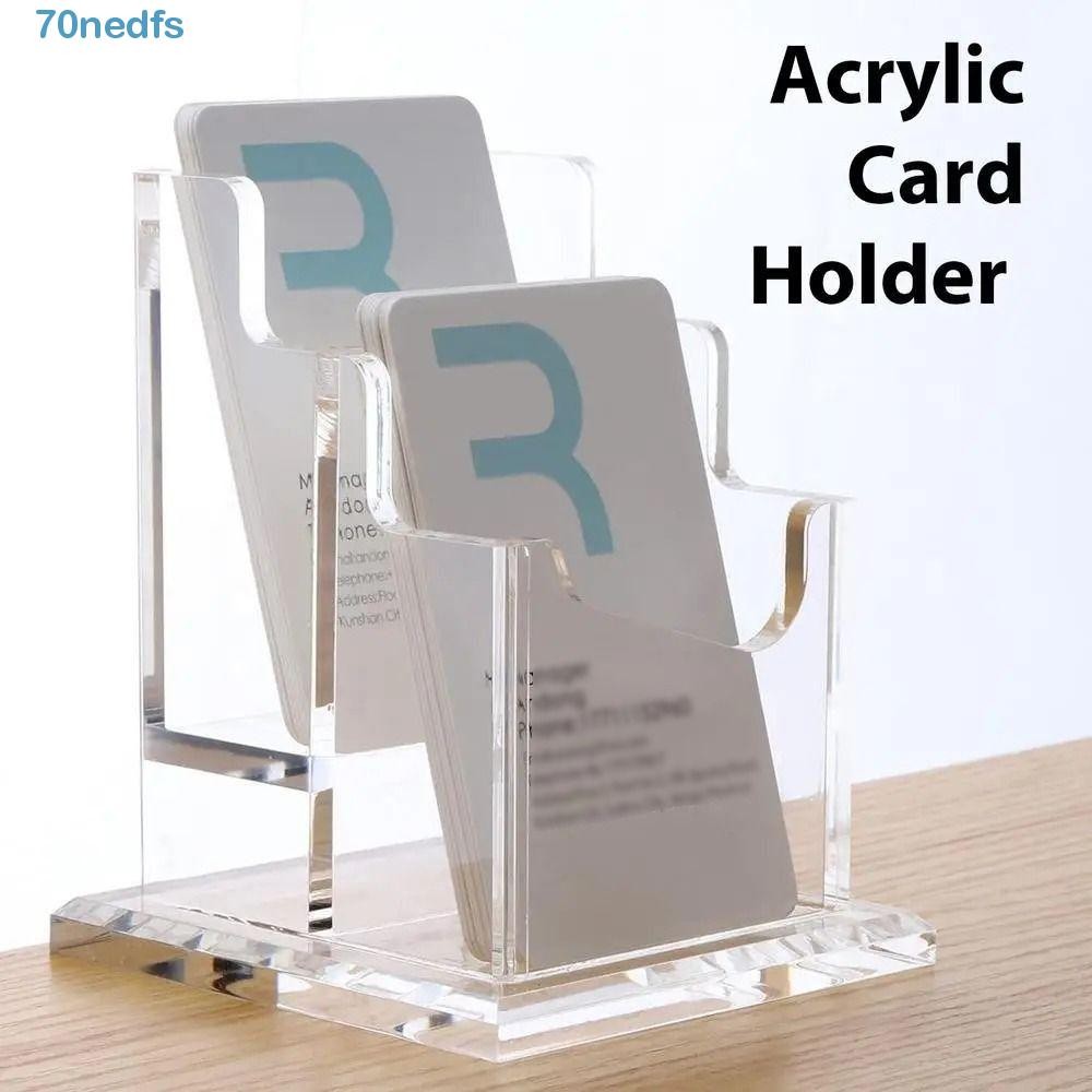 NEDFS Acrylic Business Card Holders, Large Capacity Clear Name Card ...