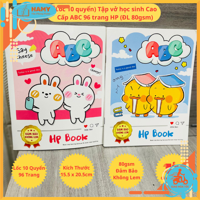 (Load Of 10 volumes) ABC Premium Student Notebook 96 HP pages (80gsm ...