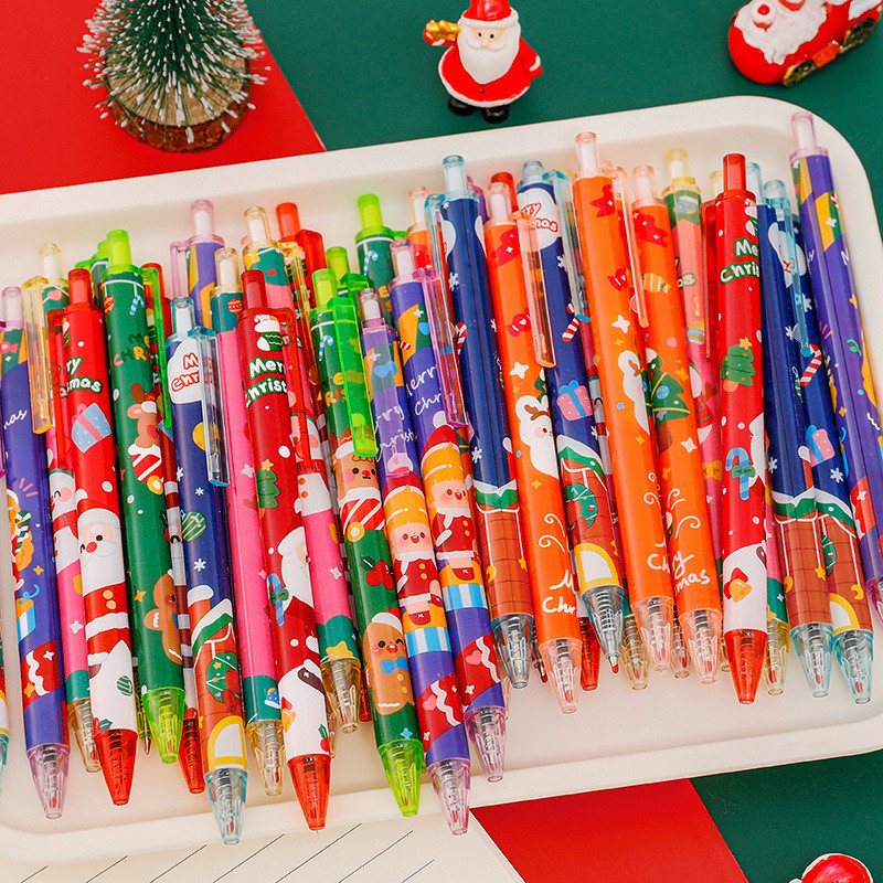 Christmas Ballpoint Pens Exquisite Pattern Vibrant Color Writing ...