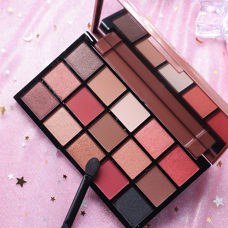 15 Color Eyeshadow Palette Earth Color Matte Beginner Girl Waterproof ...