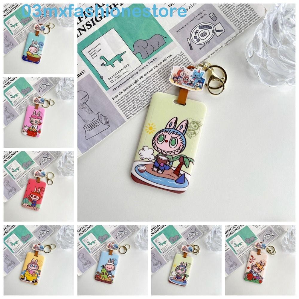 MXFASHIONE Cartoon Labubu Card Case, Kawaii Hanging Neck Labubu Tome ...