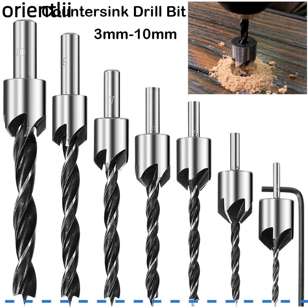 ORIENTLIIY Drill Bit Punch Tool HSS Countersink Hand Drill Tool Hole ...