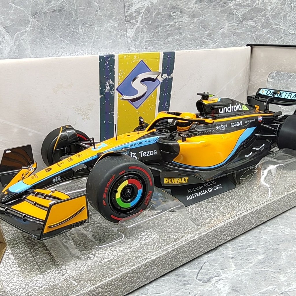 Solid 1/18 Mclaren MCL36 GP 2022 #3 F1 McLaren Formula Car Model ...