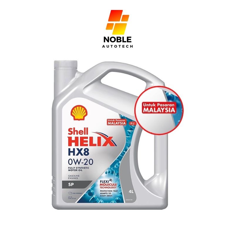 SHELL HELIX HX8 0W20 SP Fully Synthetic Engine Oil (4L) (Untuk Pasaran ...