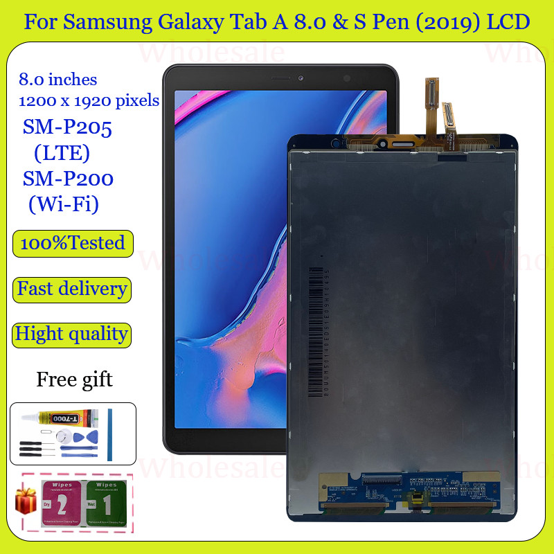 Original For Samsung Galaxy Tab A 8.0 2019 SM-P200/SM-P205 P200 P205 ...