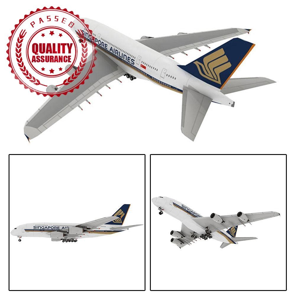 1:300 Airliner Paper Craft Diy Airbus Aircraft 3d Paper Model Molds ...