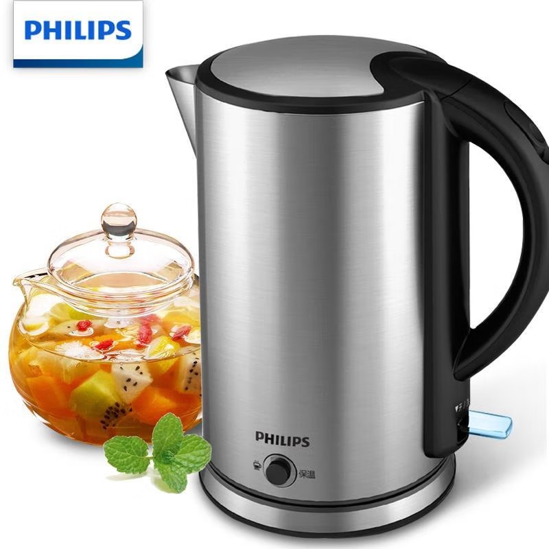 Philips HD9316 Electric Kettle Stainless Steel 1.7L 1800W Portable ...