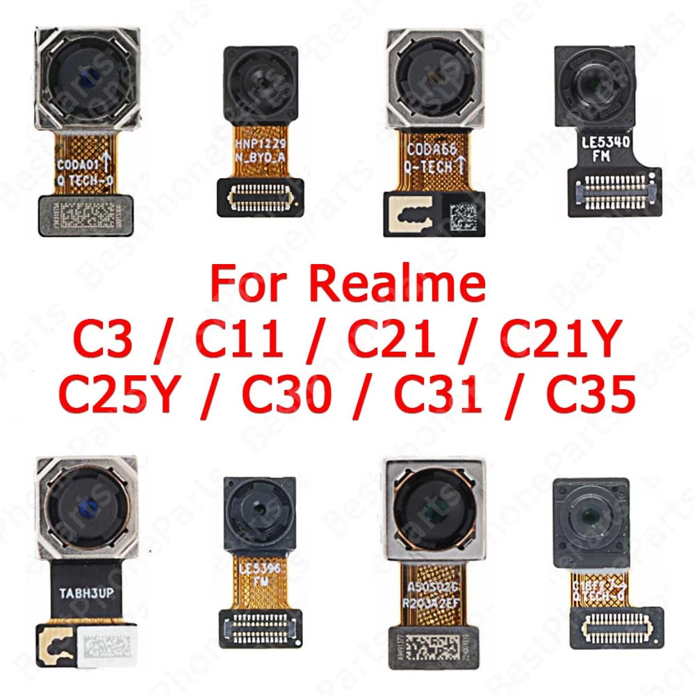 Original Front Rear Camera For Realme C3 C11 2021 C21 C21Y C25Y C30 C31 ...