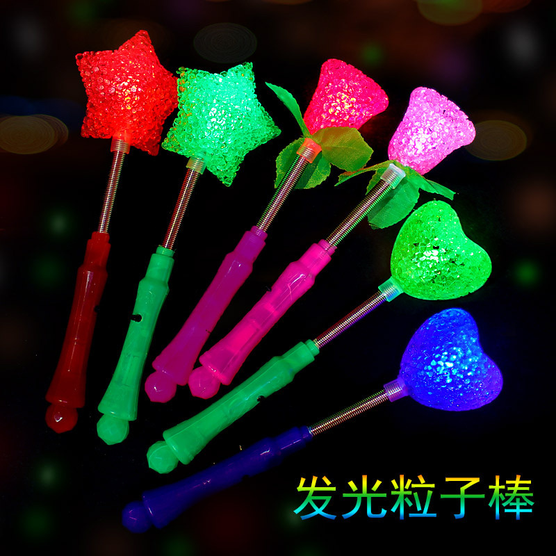 Rice Grain Light Flash Stick Star Stick Shaking Stick Rose Light Toy ...