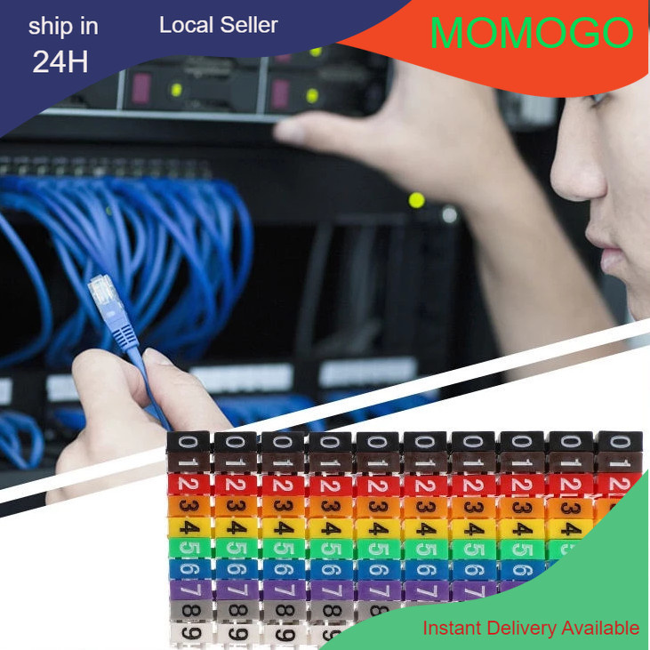 100Pcs 2.5mm/4mm Multicolor numbering Digital Plastic Management Tags ...