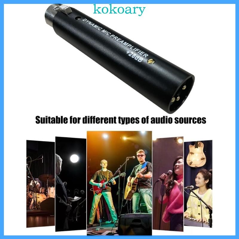 KOK HD1 Portable Microphone Amplifier Dynamic Mic Preamplifier 20Hz ...