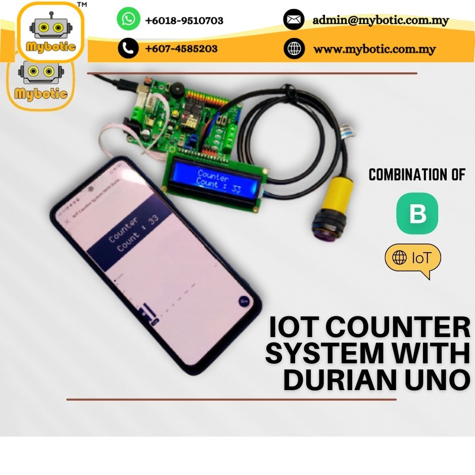 Arduino STEM RBT project: Arduino IOT Counter System with Durian Uno | Shopee Malaysia