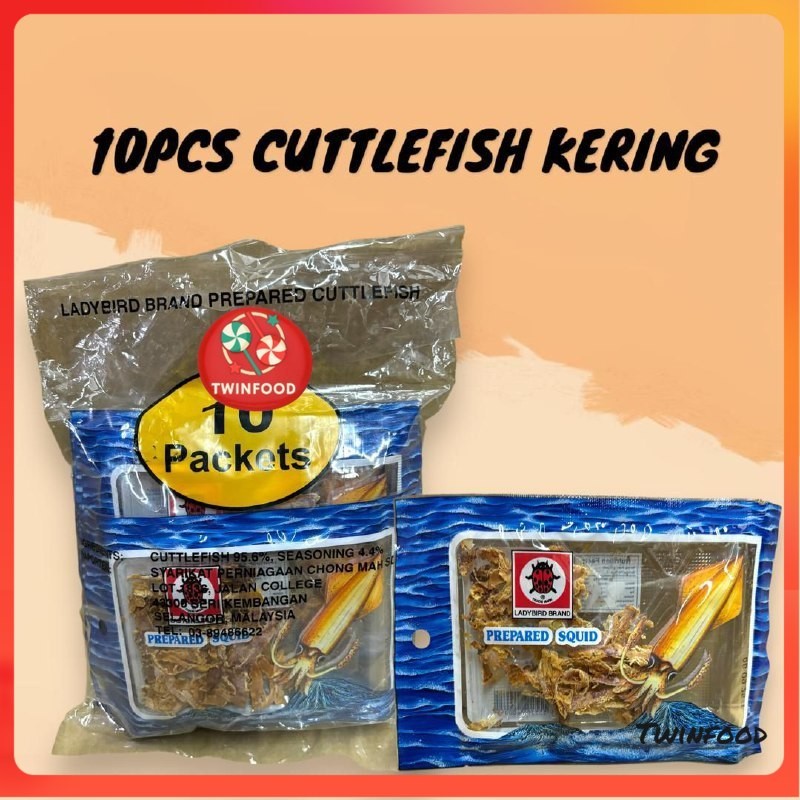 10pkt Ladybird Cuttlefish Kering – Deliciously Prepared Halal Squid ...