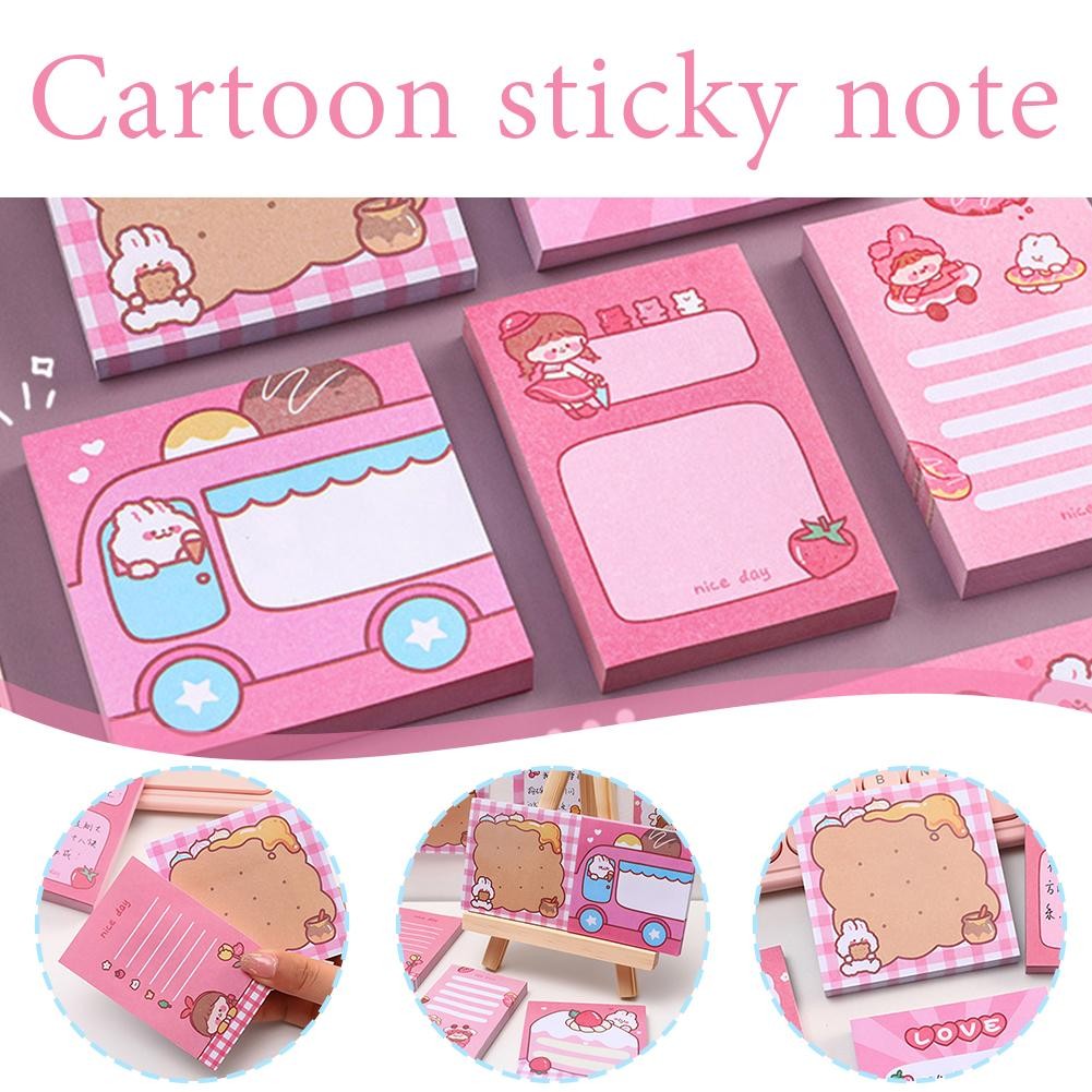 Cartoon Sticky Note Cute Animal Bunny Dog Sticky Notes Mini Student ...