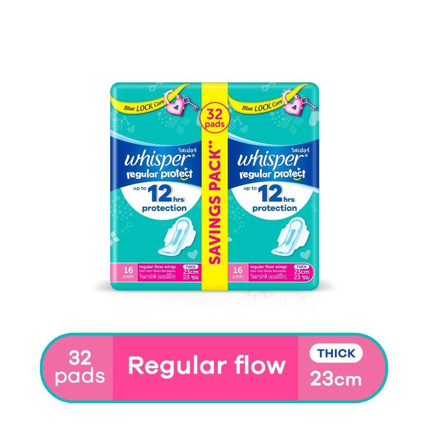 WHISPER Regular Flow Wings 23cm 2X16s | Shopee Malaysia