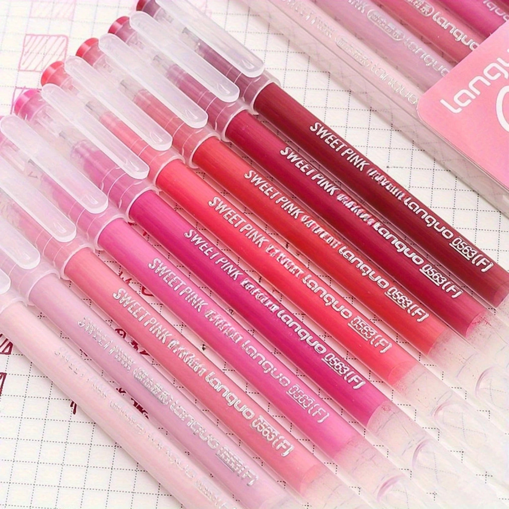 9pcscolor Gel Pen Set Alat Tulis Estetik Kawaii Alat Tulis Cantik Alat ...